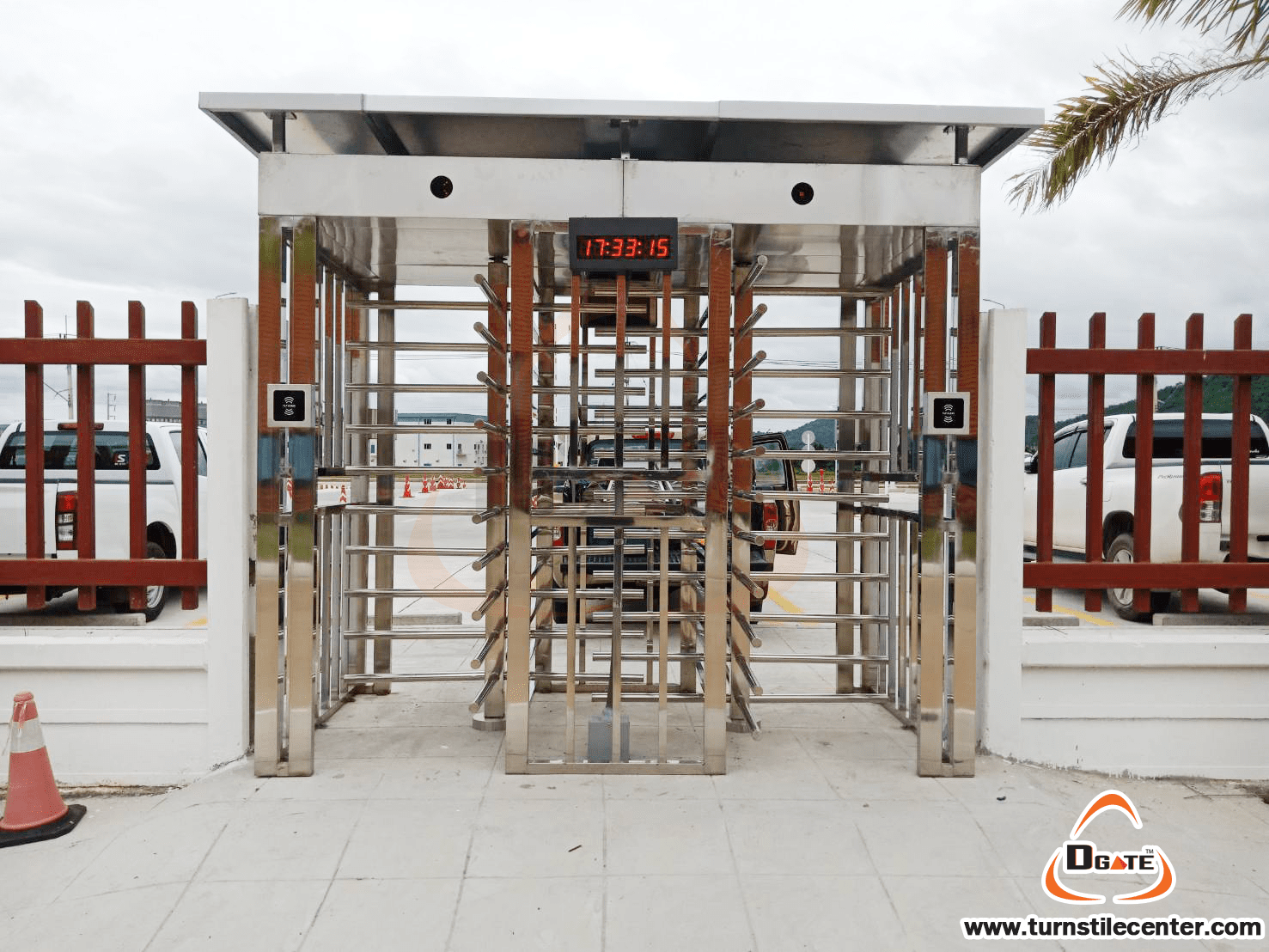 ประตูหมุน 3 ขา Full Height รุ่น TS-FH11 - DGate ระบบประตูกั้นคน